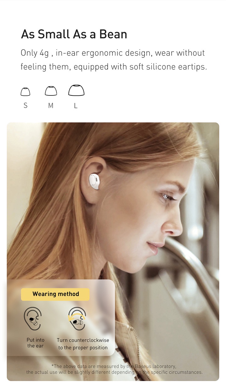 Baseus WM01 TWS Bluetooth Earphones Stereo Wireless 5.0 Bluetooth Touch ...