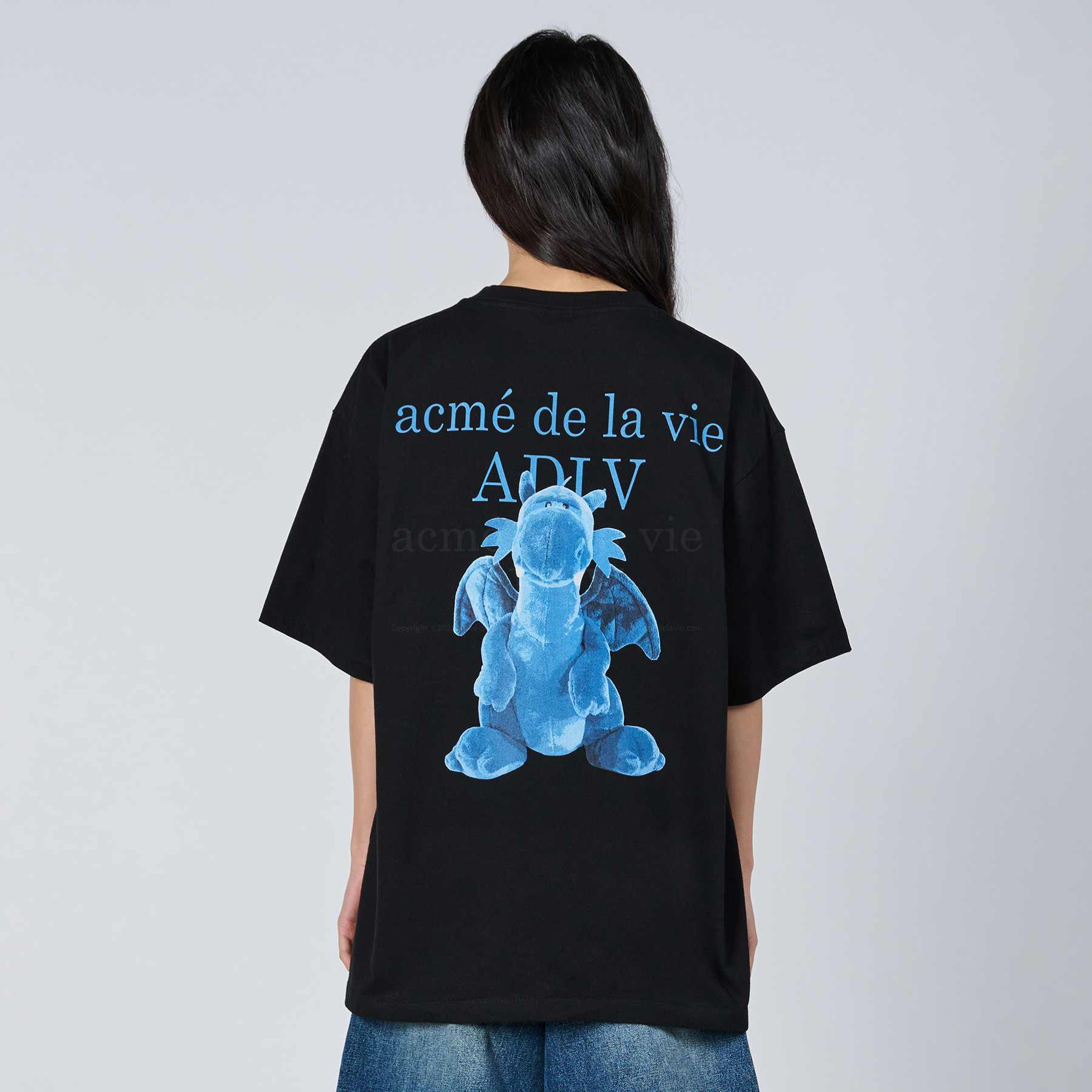 [100% Authentic] ADLV Acme de la vie Fuzzy Dragon Short Sleeve Tee ...