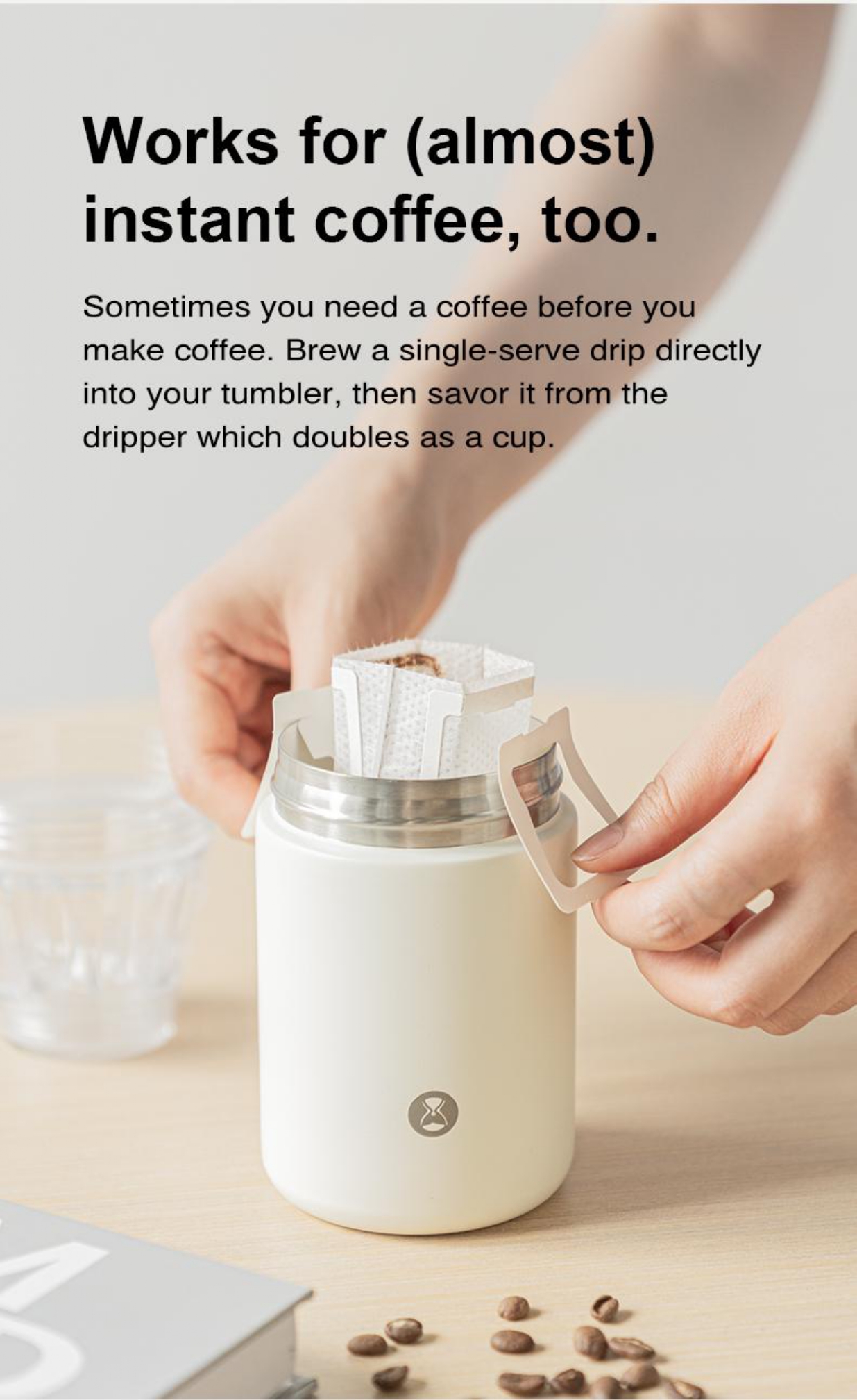Outdoor Coffee Filter Mug Travelling Hand Brewed Coffee All-In-One Mug ...