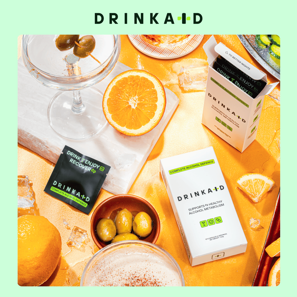 DrinkAid - Complete Alcohol Defence [Liver Detox Supplement/Hangover ...