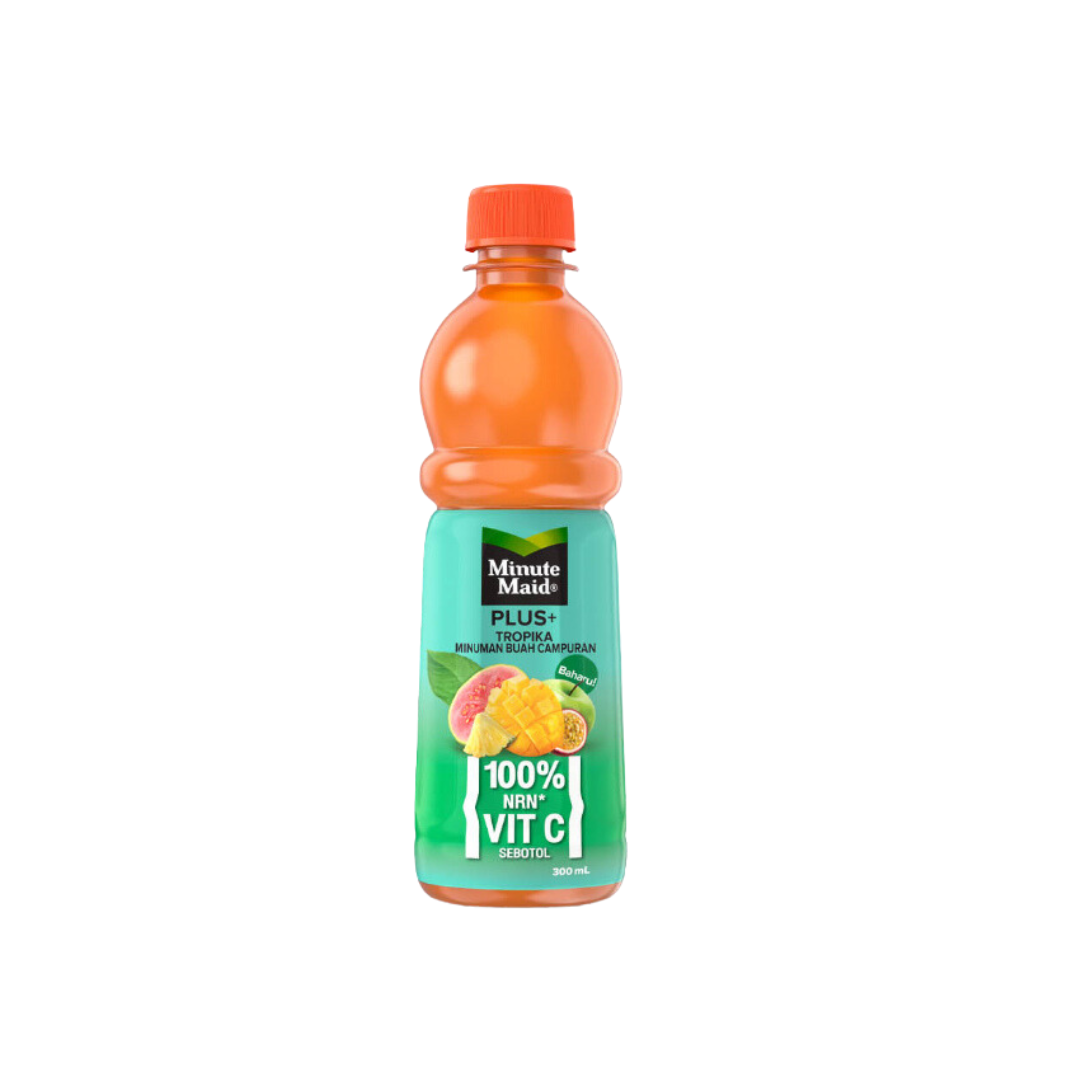 Minute Mate Plus + Tropical 300ml x12/24 bottles | Shopee Singapore