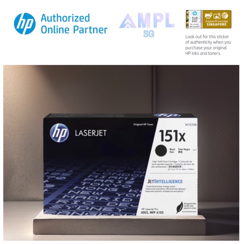 Genuine HP 151A | HP 151X Black Original Toner Cartridge | HP 4003dw ...