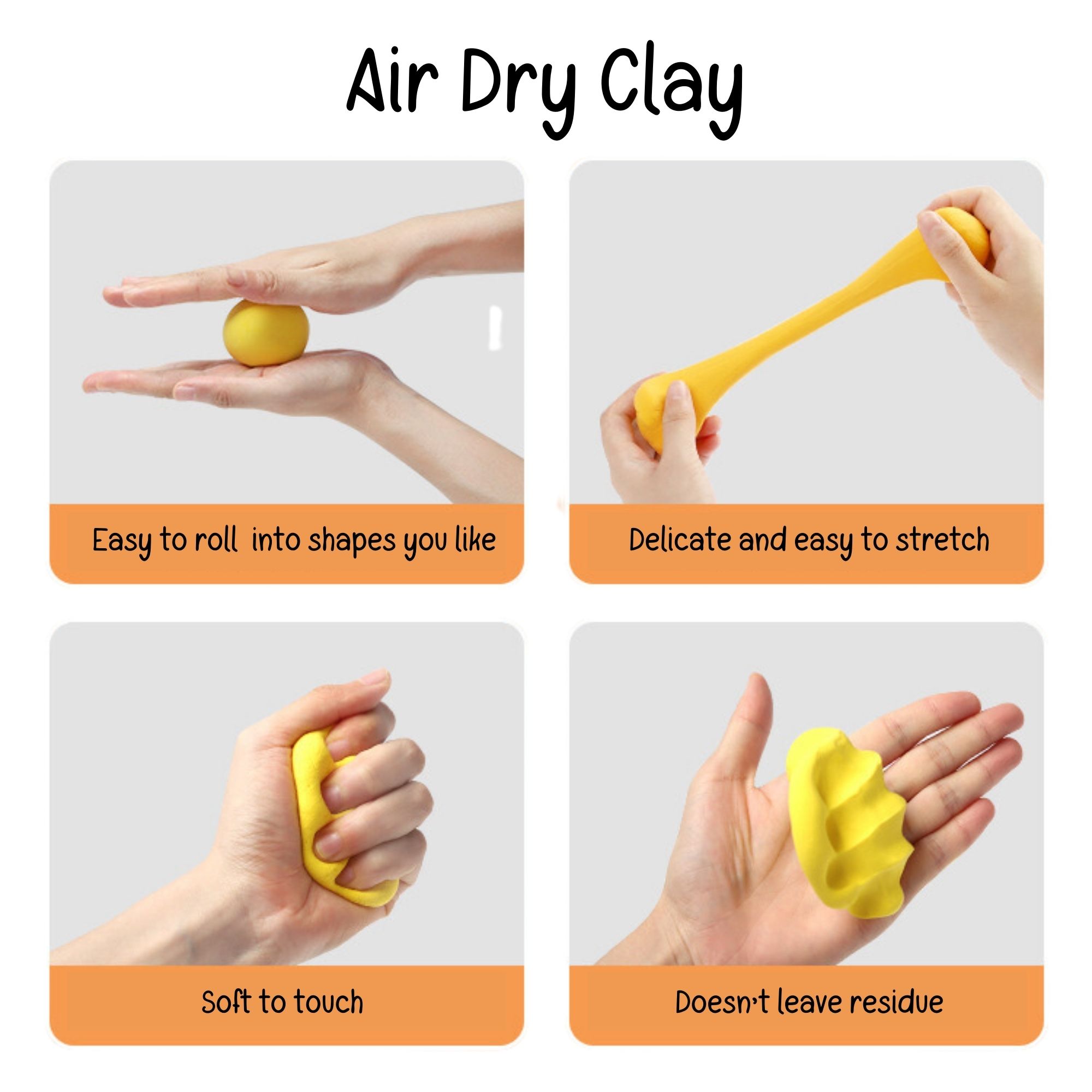 Air Dry Clay | 12/24/36 Colours Pack Air Clay with 3 Sculpting Tools ...