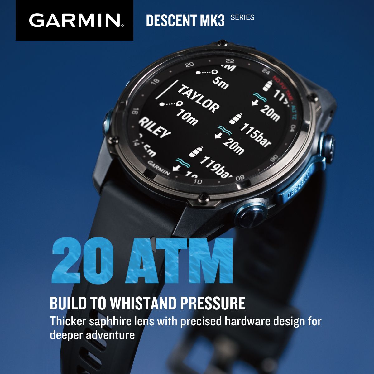 Garmin Descent Mk3i (43mm) The Advanced Dive Computer & Smartwatch ...