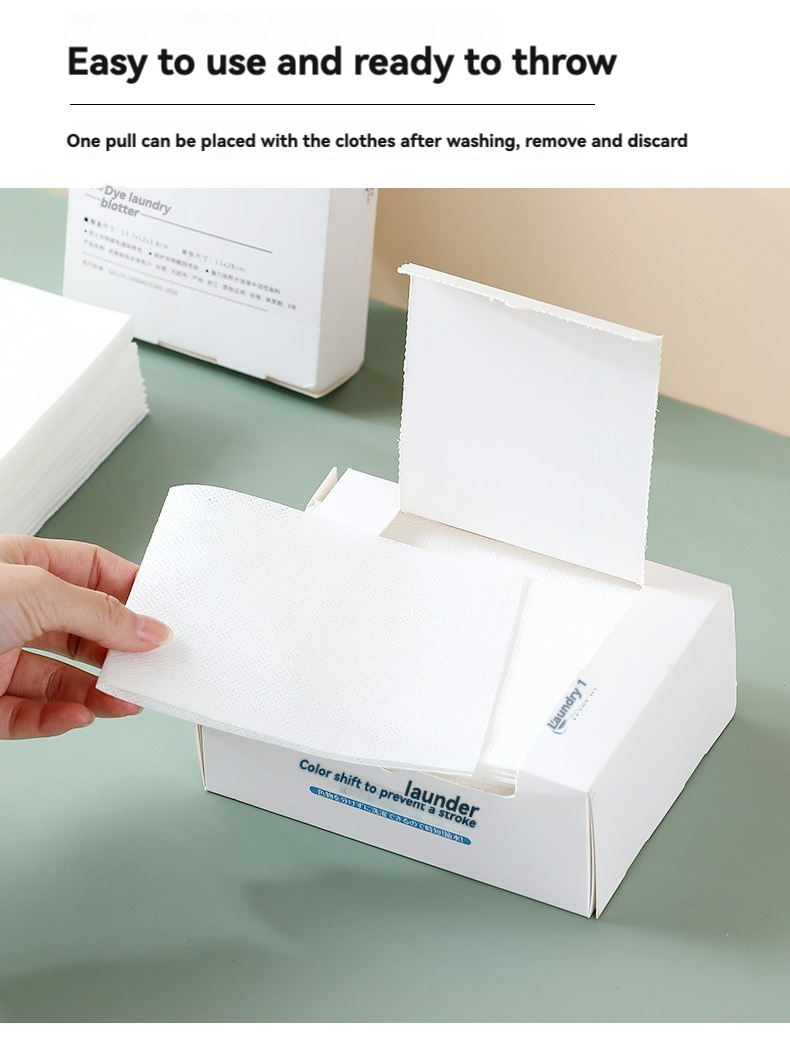 Laundry Paper Mixed Proof Color Dyeing Laundry Sheet Absorption Colour ...