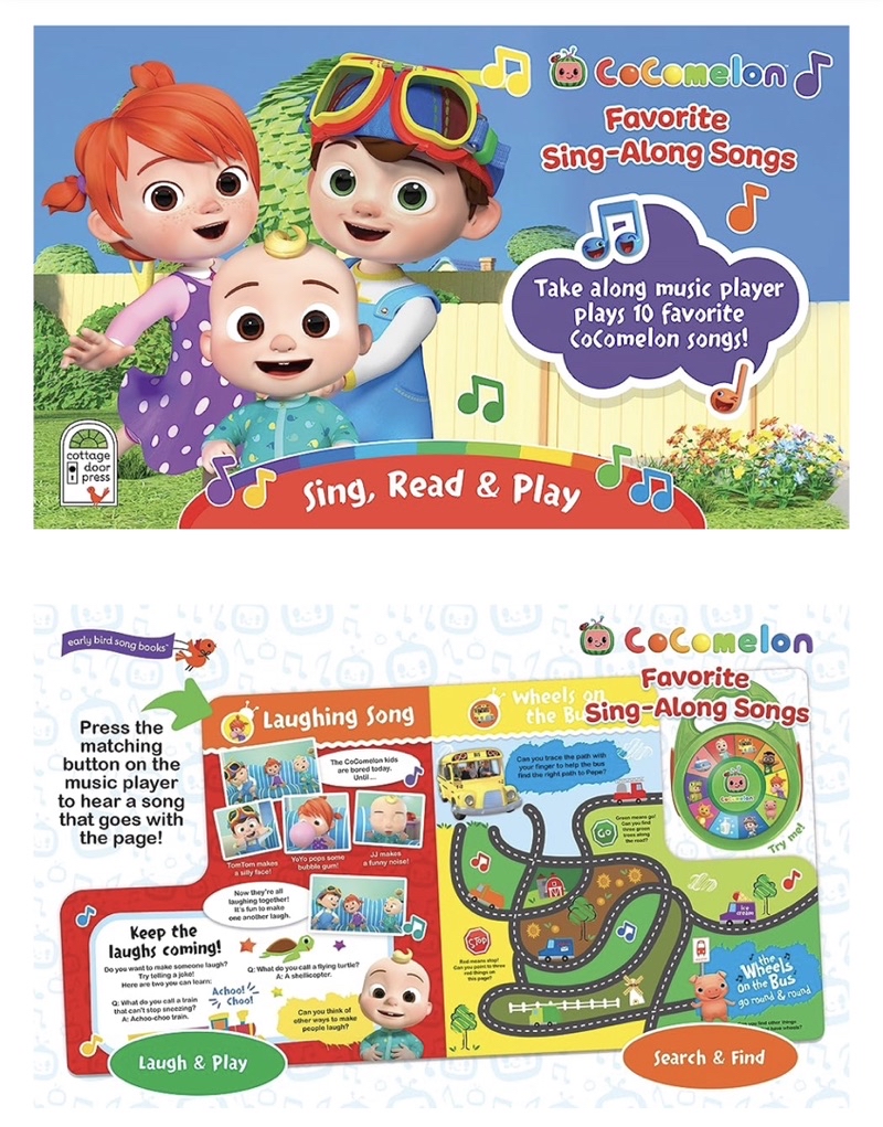 [SG seller] Cocomelon Favorite Sing-Along Songs Music Player Kids Book ...