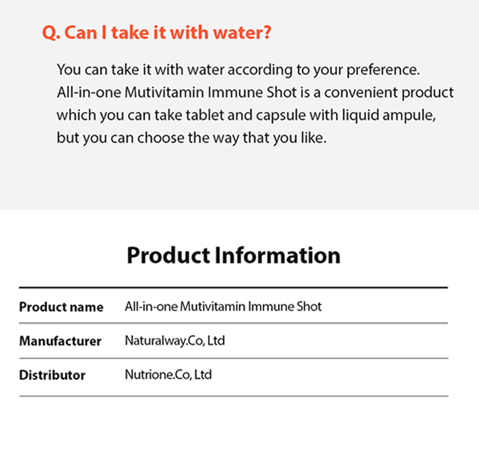NUTRIONELIFE All In One Multivitamin Immune Shot(Liquid 20 ml + Tablet ...