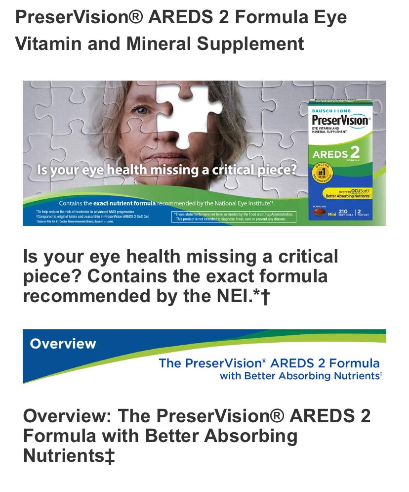 PreserVision AREDS 2 Formula, 210 Soft Gels(Exp:03/2026) | Shopee Singapore