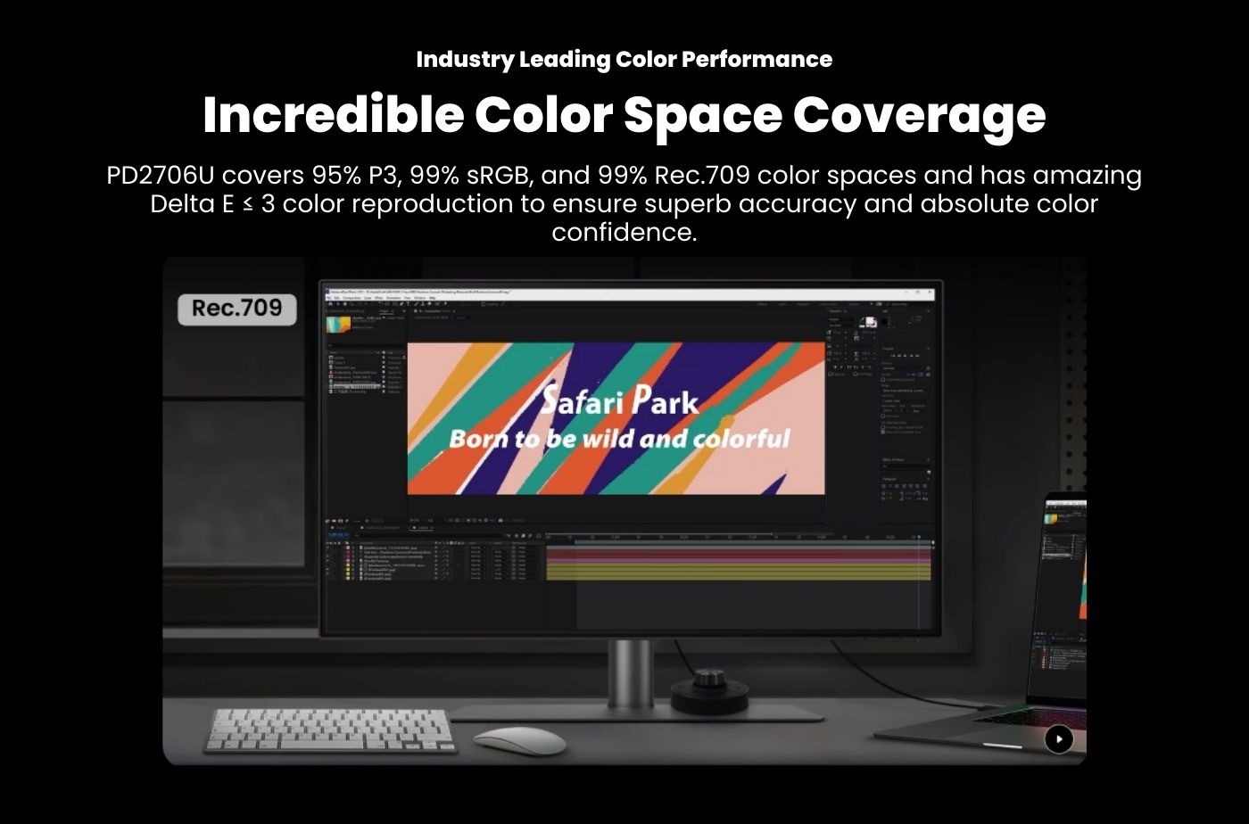 BenQ PD2706U｜Mac-Ready Designer Monitor｜27-inch｜4K UHD IPS USB C｜P3 ...