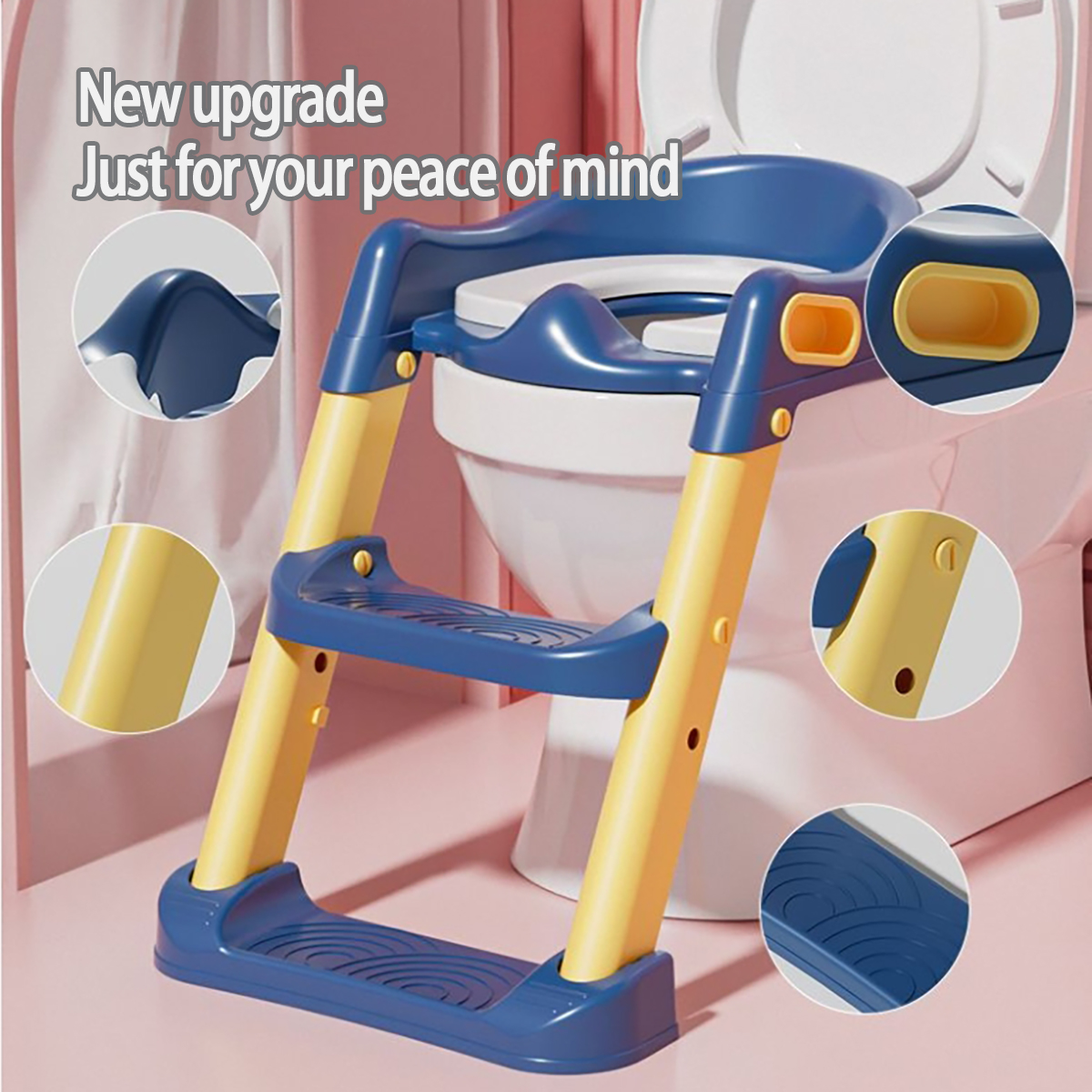 [SG Stock] Foldable Kids Toilet Ladder Baby Toilet Seat Baby potty ...