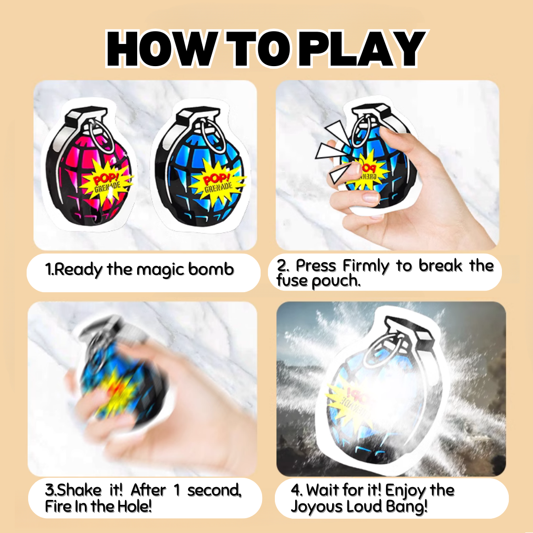 mixshop Magic Bang Pop Bags, Bomb Bags, Toys, Party Celebration [100pcs ...