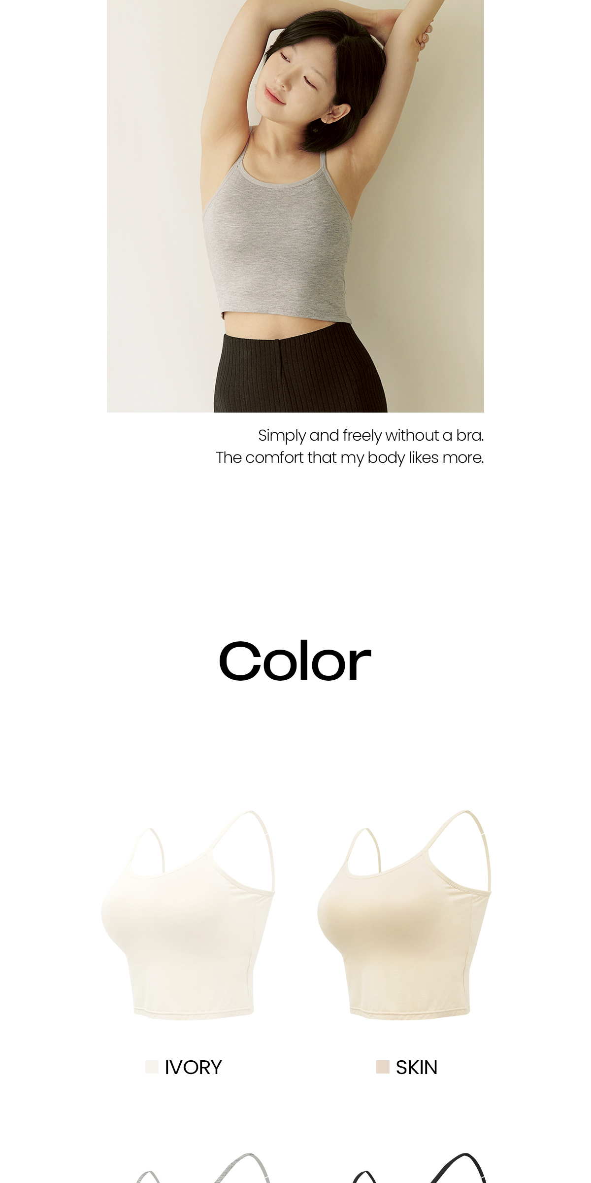 MARUN5 Modal Crop Built-in Bra Pad Sleeveless Top | Shopee Singapore