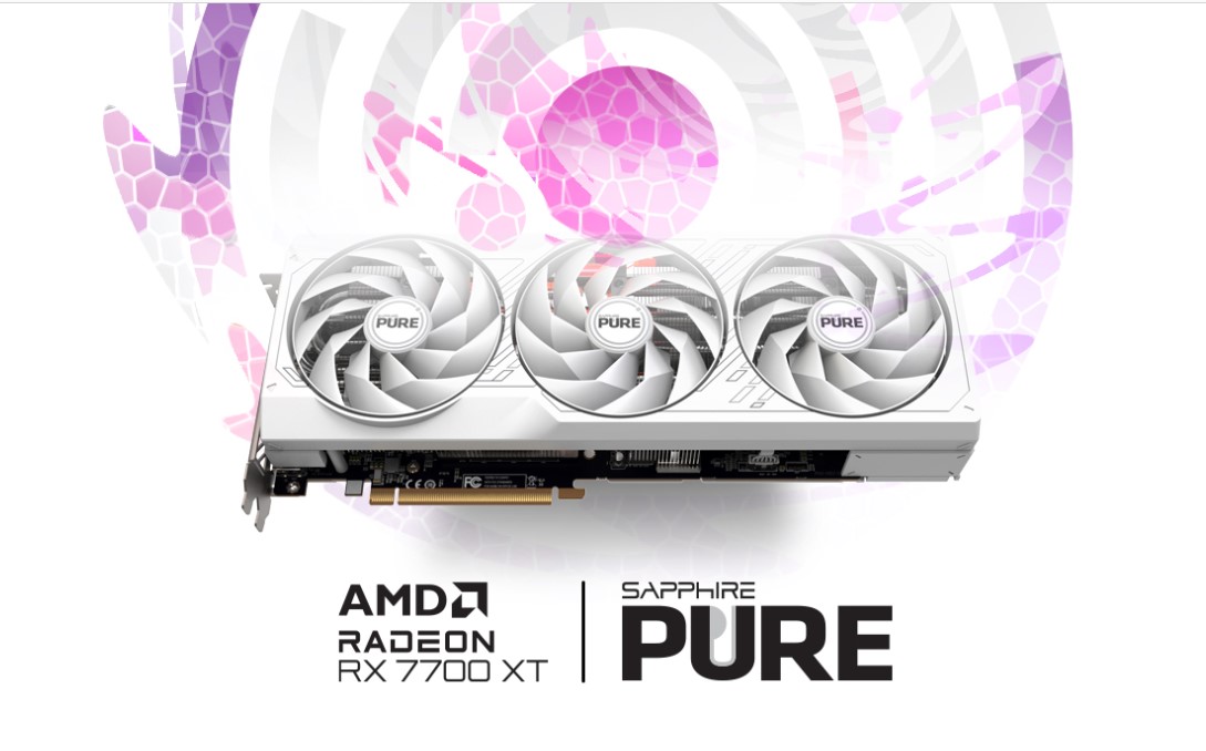 SAPPHIRE PURE AMD Radeon RX 7700 XT 12GB GDDR6 PCI Express 4.0 x16 RX ...