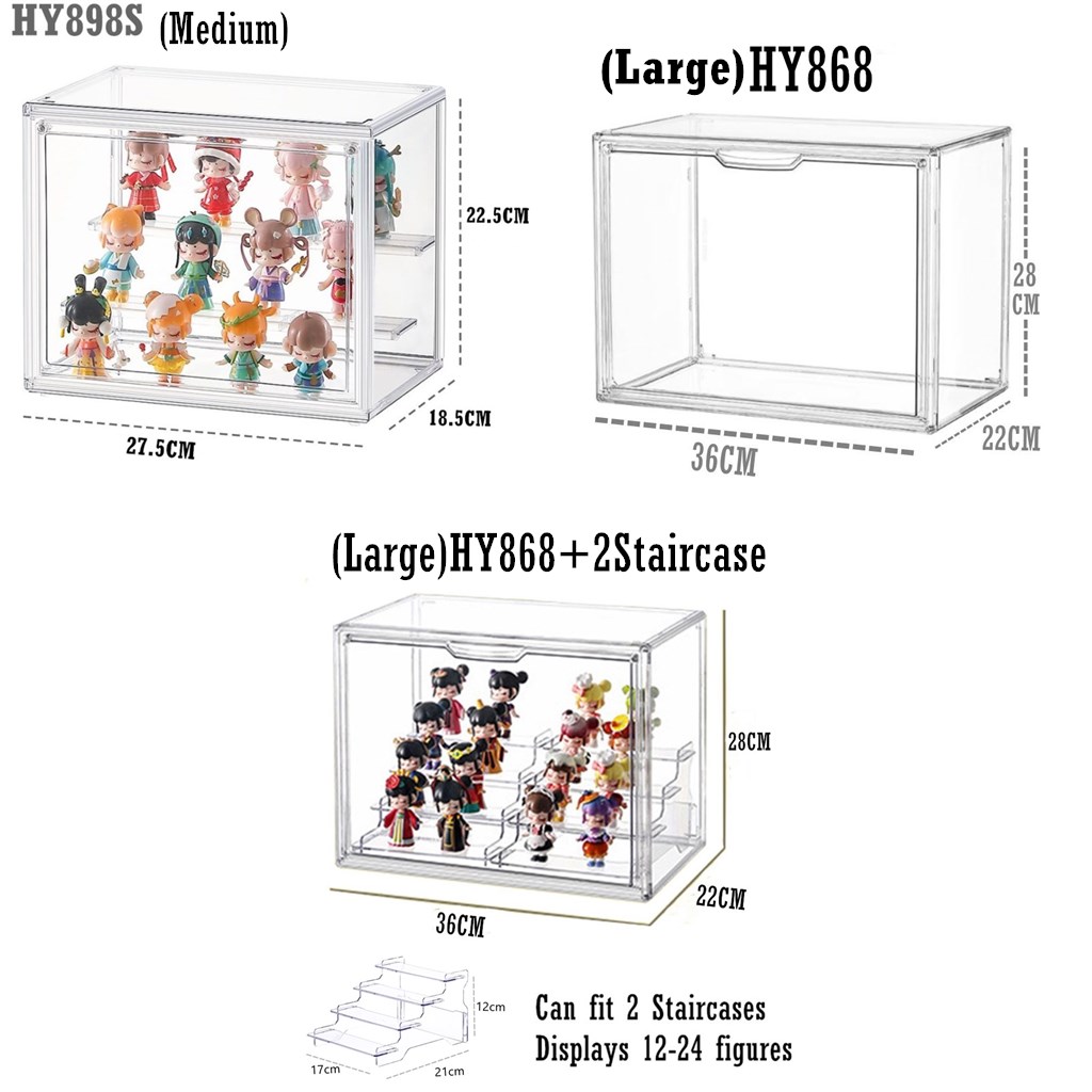 Acrylic Labubu Zimomo Popmart Bag Display Case Figurine Display Box ...