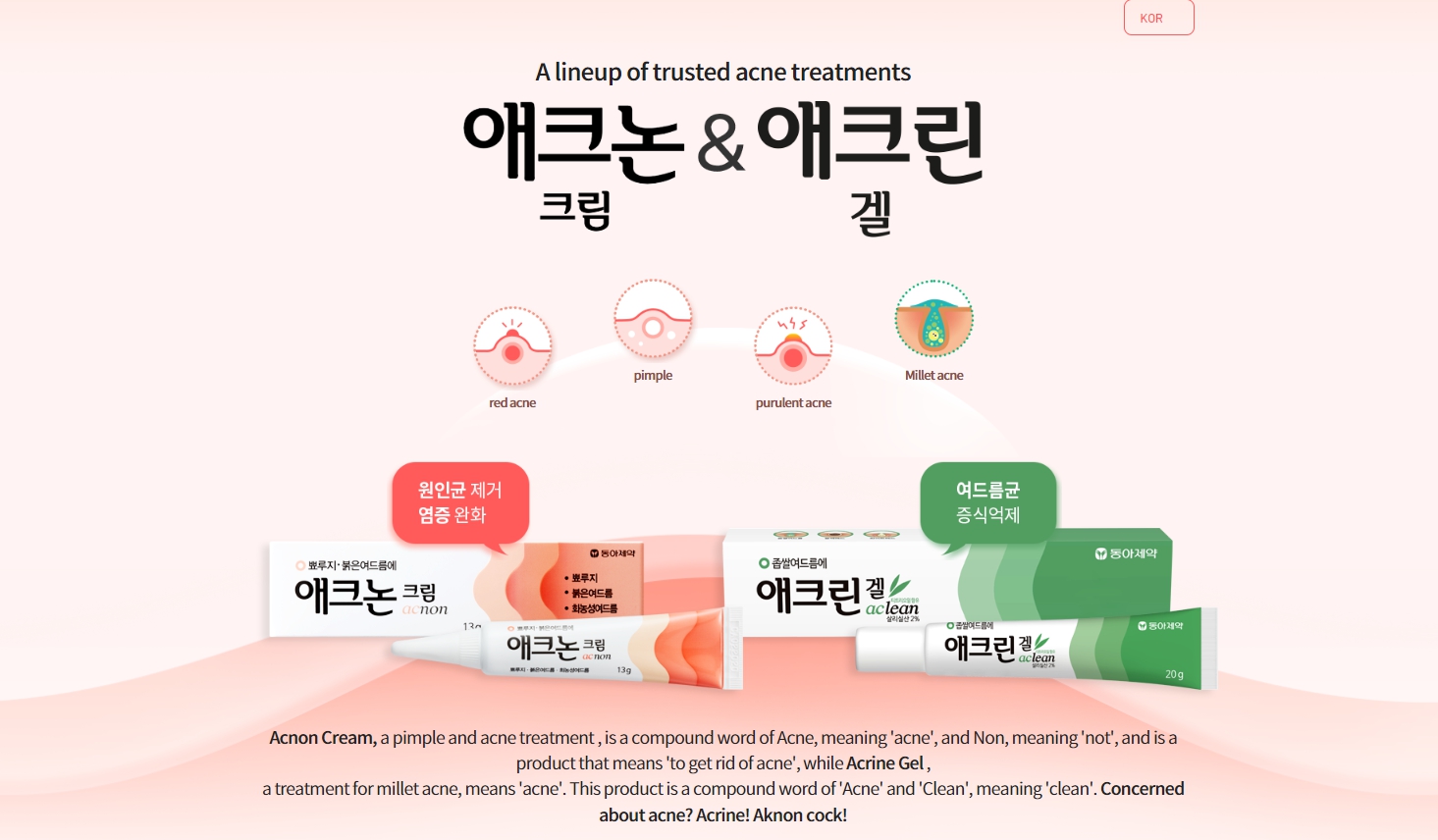 Aclean Cream 20g, Ointment From Korea /Removal of Millet acne ...