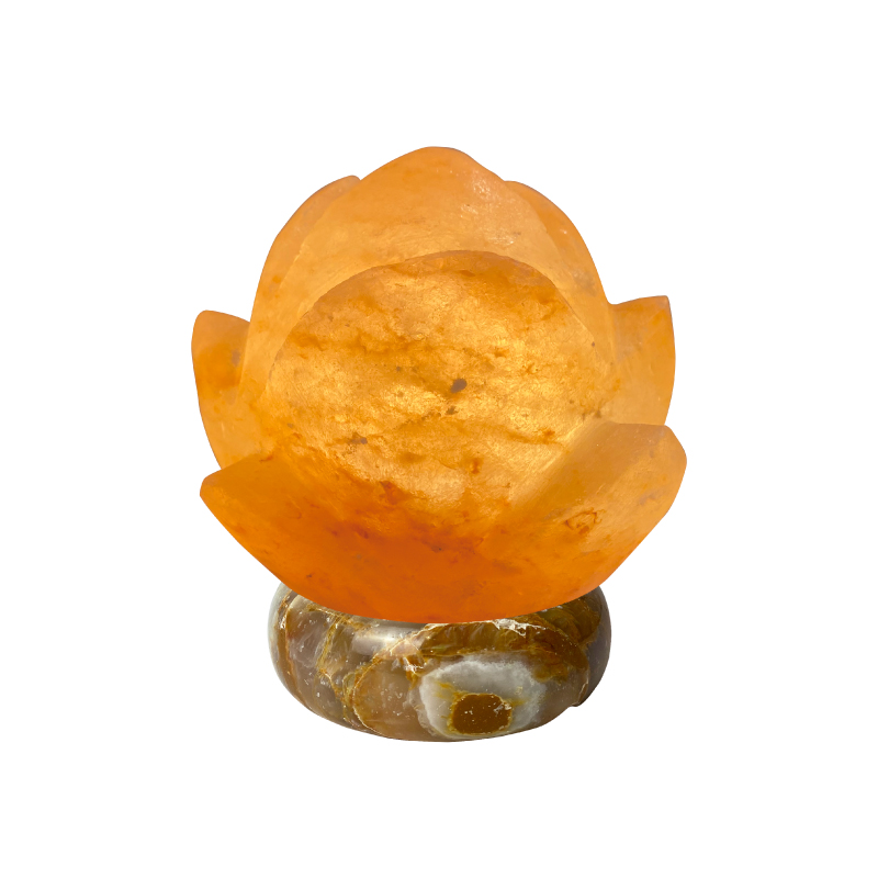 Salt Lamp Lotus Himalayan Fengshui salt crystal light Festival ...