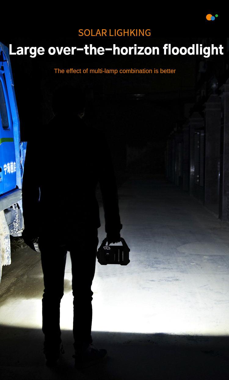 🇸🇬【SG stock 】Solar Work Light Portable Camping Light Handheld Emergency ...