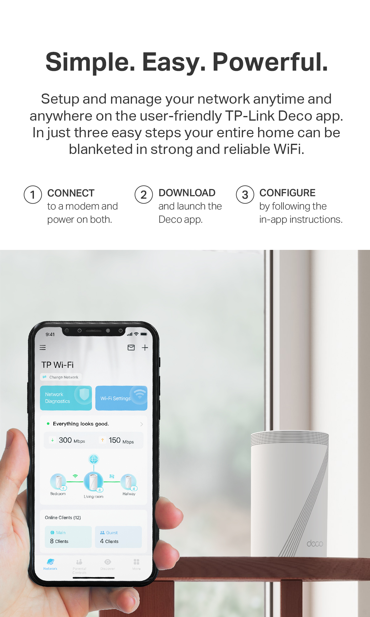 TP-Link Deco BE65 / Deco BE65 Pro BE11000 Whole Home Mesh WiFi 7 System ...
