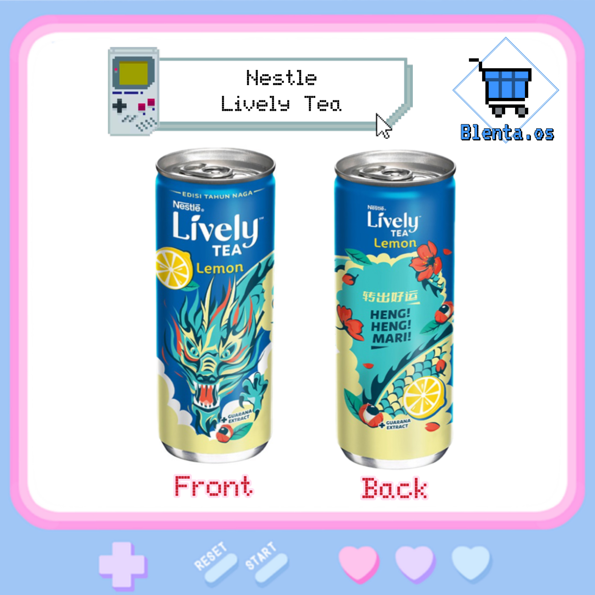 Nestle Lively Tea Lemon 240ml x 6cans🔥SG READY STOCK🔥CNY Drinks Yeos ...