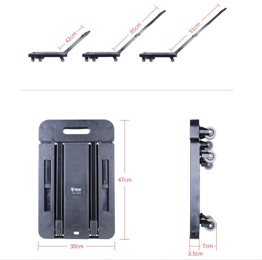 Multi-functional Trolley Portable Folding Cart Heavy Duty Hand Truck ...