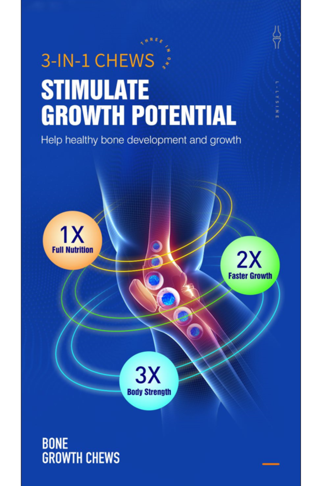 EZZ Bone Growth 120 Chewables Tablets | Premium Kids Height Growth ...