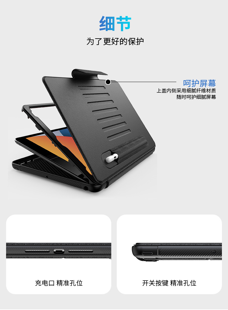 🔥iPad 10.2 / Air 4/5 n Pro11 / 10th GEN 10.9 Smart Flip Rugged case 🔥 ...