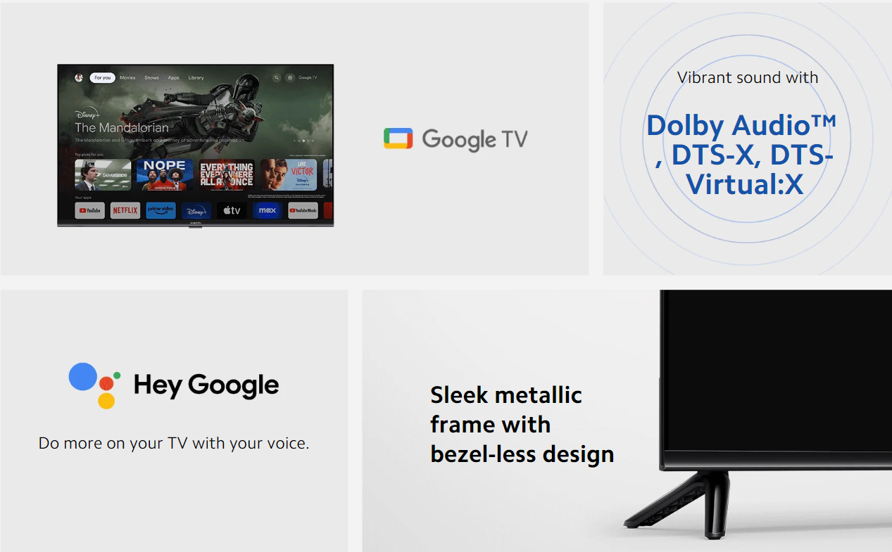 XIAOMI TV A43 / A PRO 43 2026 4K FHD Google TV w Google ASSISTANT ...