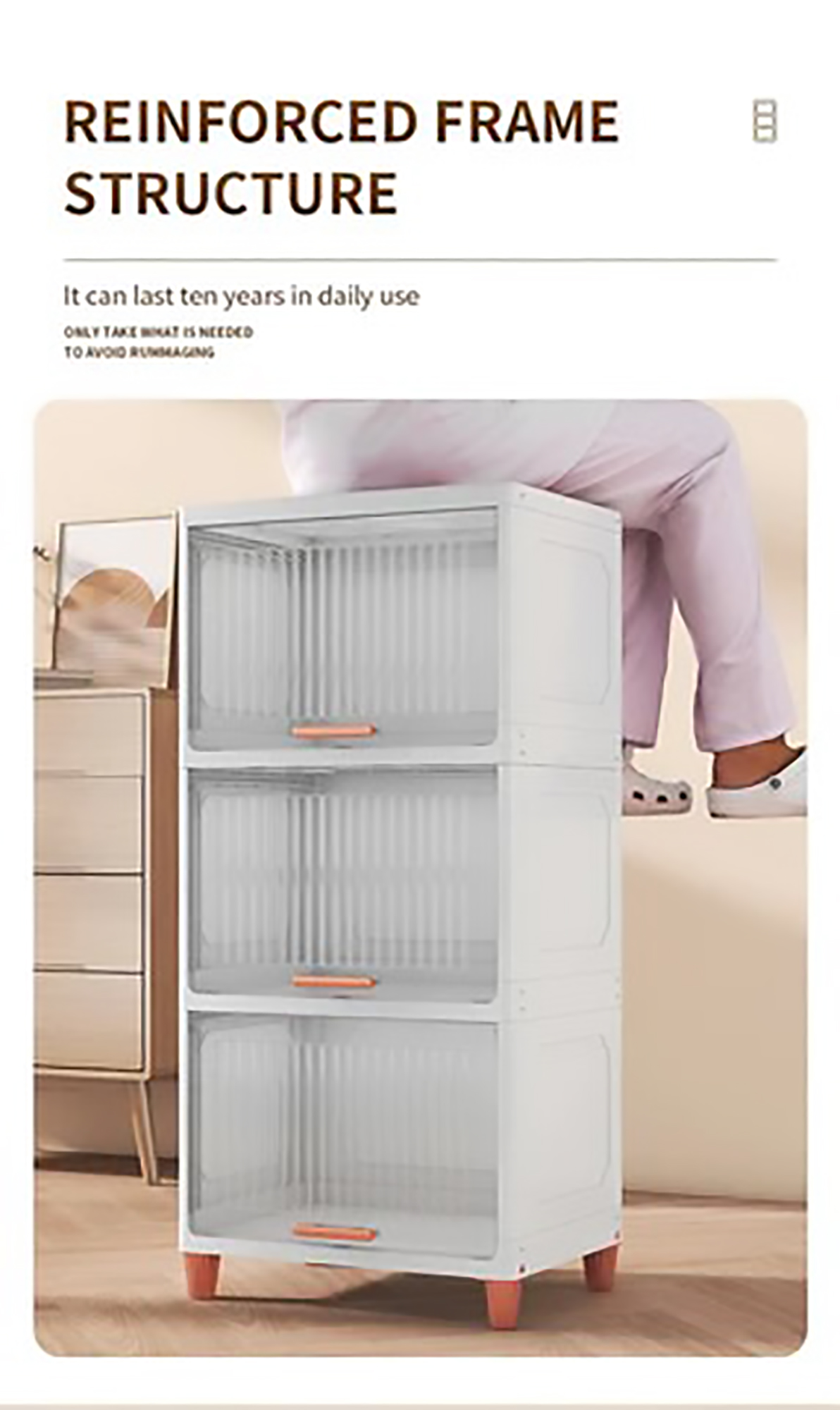 INBOX Storage Bins,Folding Storage box Office Bedroom Baby Wardrobe ...