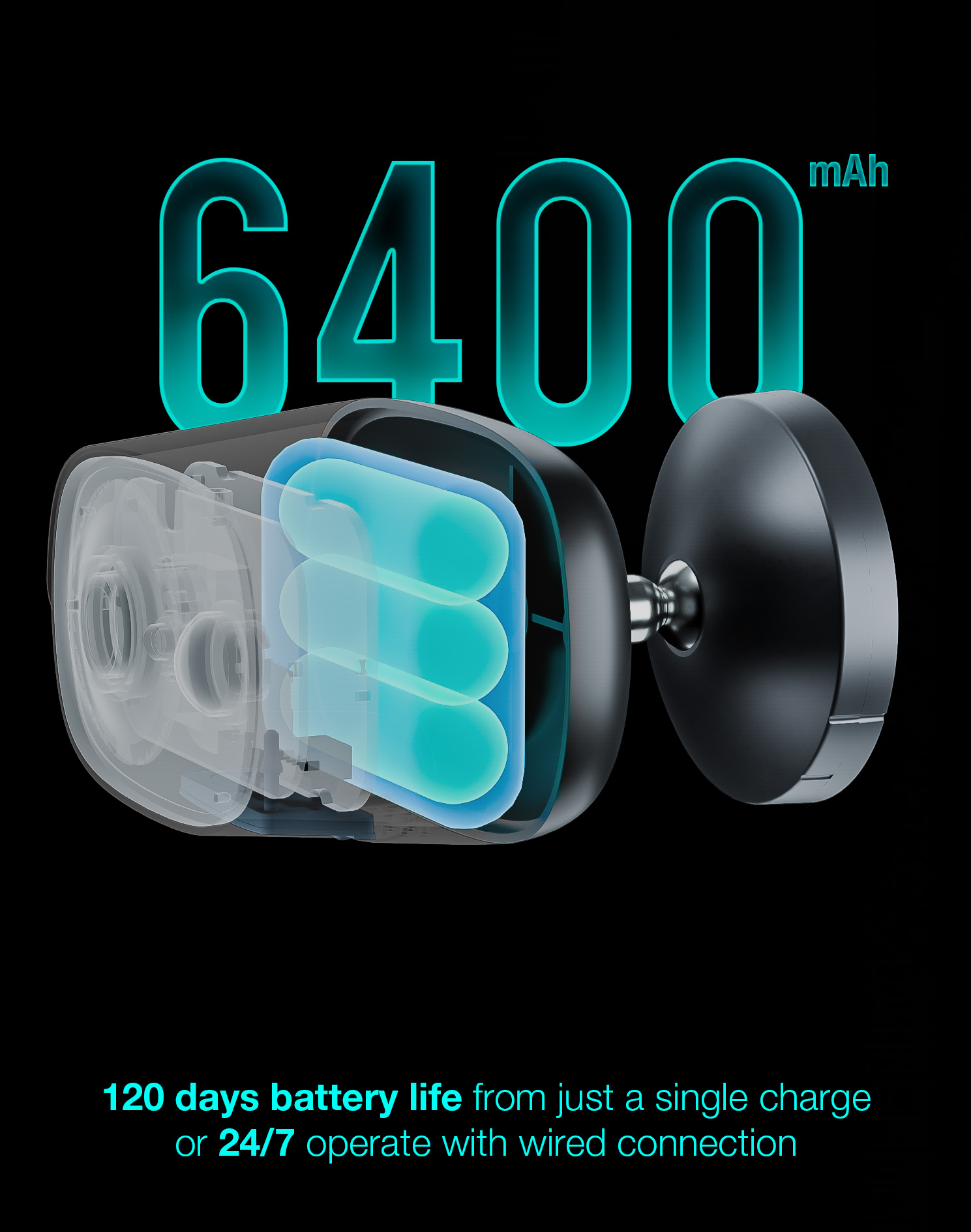 GXM W3 Pro Wireless Security Camera Battery Operate Home CCTV Smart IP ...