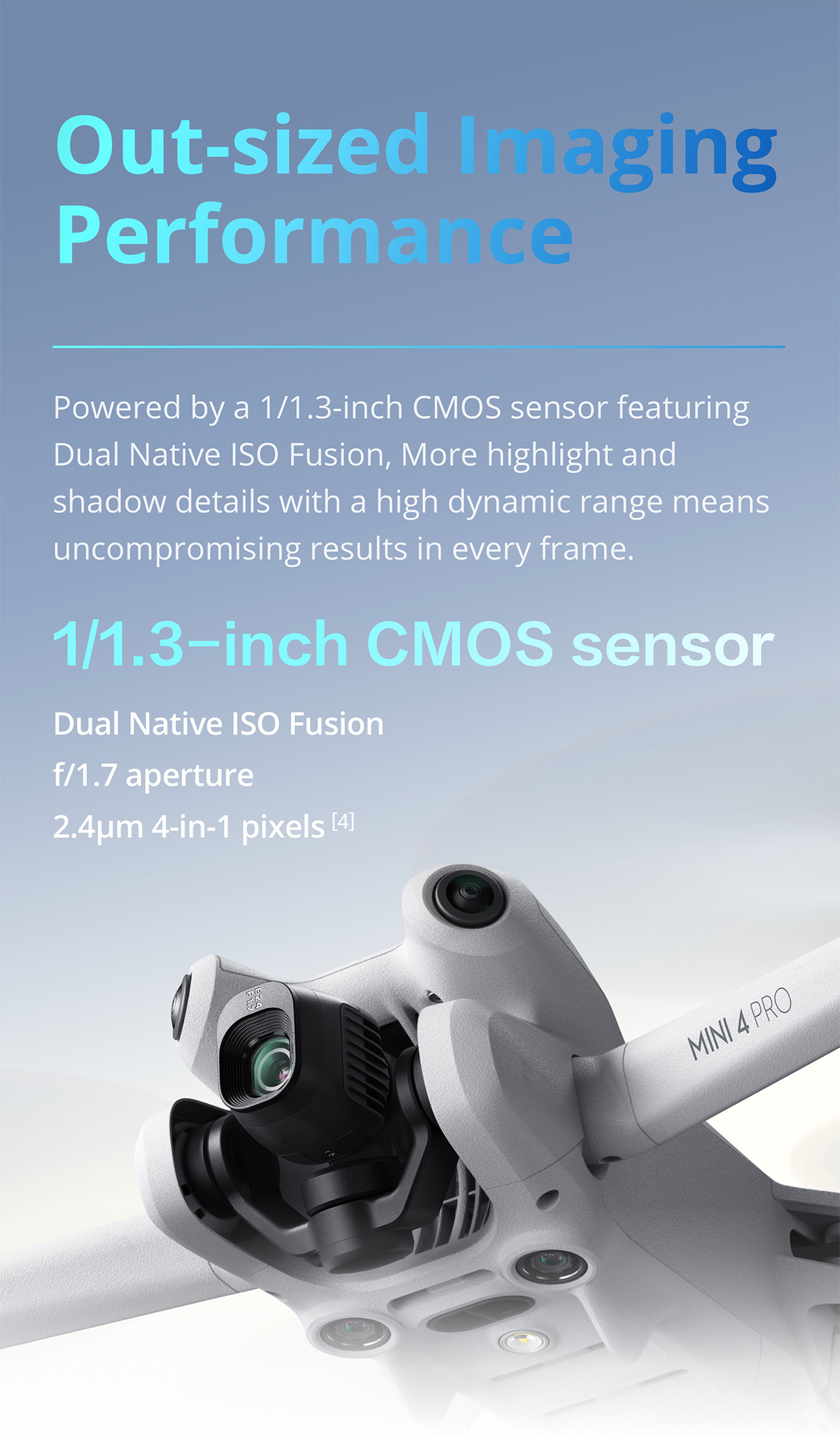 DJI Mini 4 Pro - Camera Drone | 4K/60fps HDR TrueVertical Shooting ...