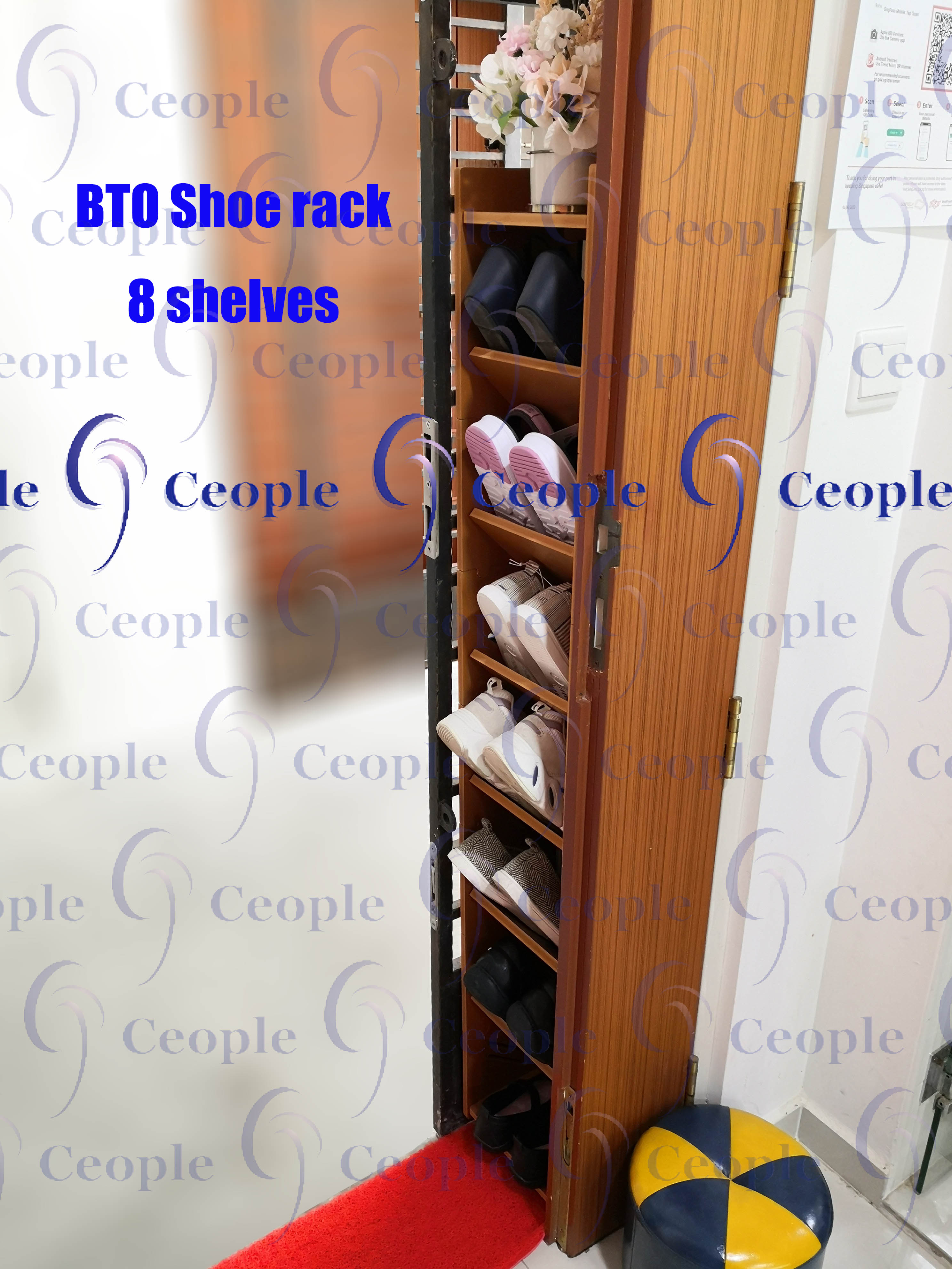 UPDATED VERSION BTO shoe rack Shoe cabinet HDB shoe rack Furniture ...
