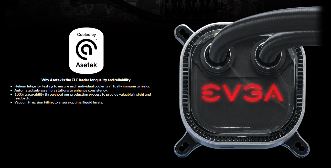 EVGA CLC 240 / 280 / 360mm All-In-One AIO RGB LED CPU Liquid Cooler ...