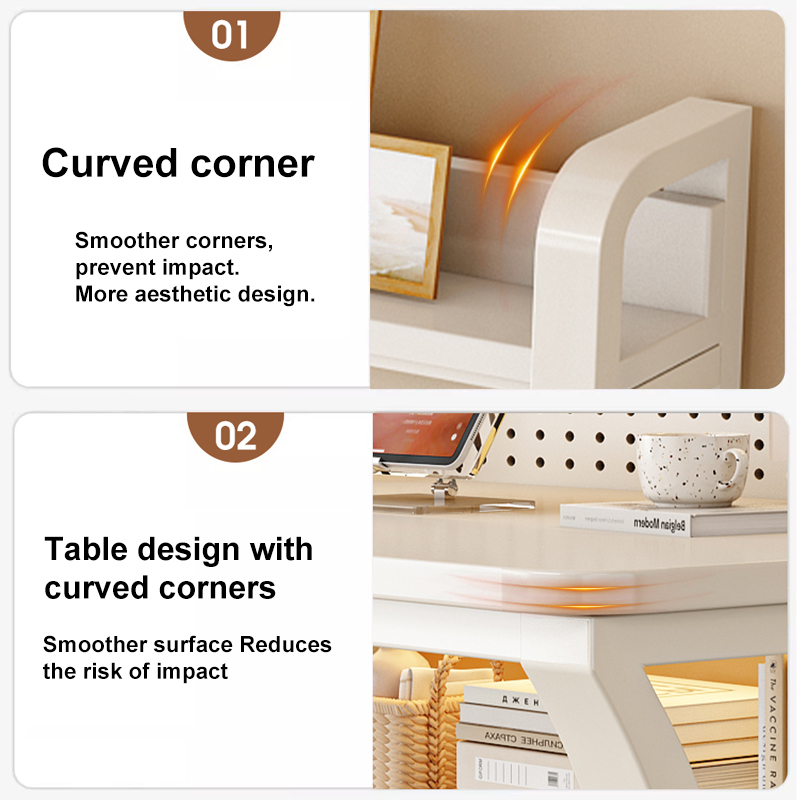 PM Study Table With Bookshelf Computer Table Student Study Desk Work ...