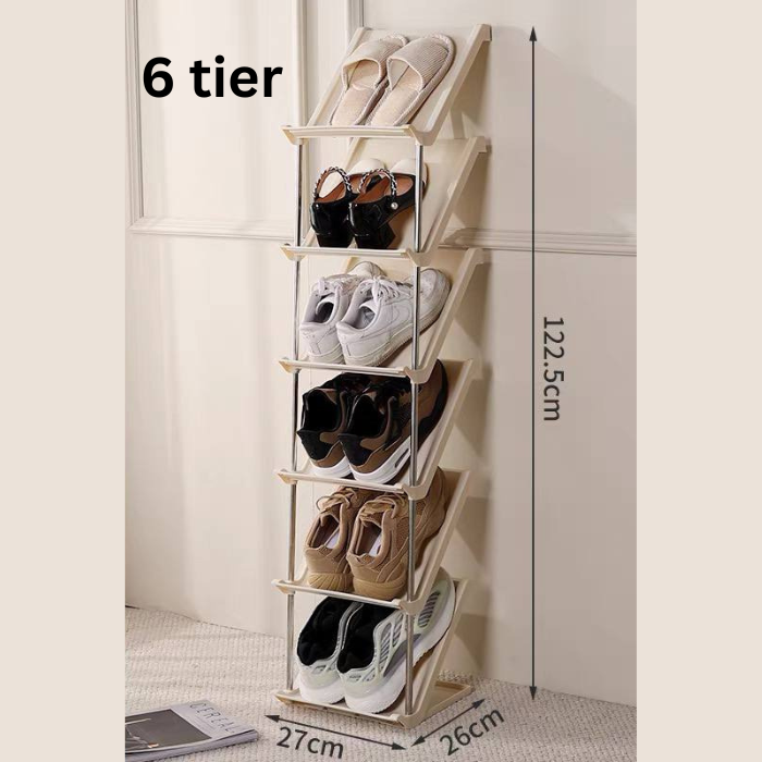 Minimalist Tall multi-layer sandwich style shoe rack | for BTO condo ...