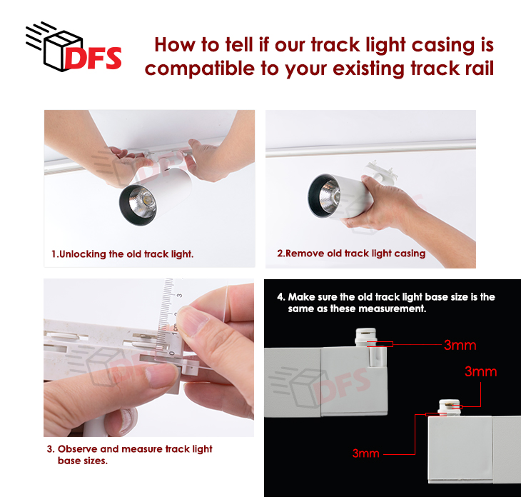 DFS LED Linear Track Light 20W/30W Flood Light Linear Light 6000K ...