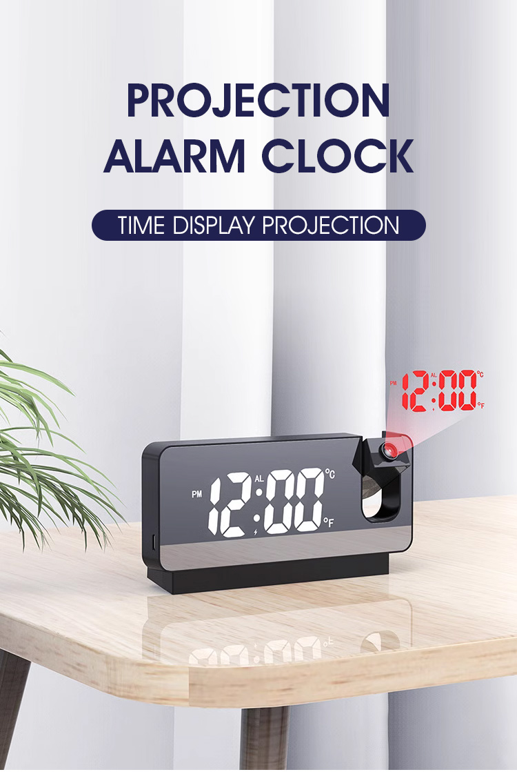 HXR Smart Digital Desk Clock projection Alarm Clock LED Digital ...