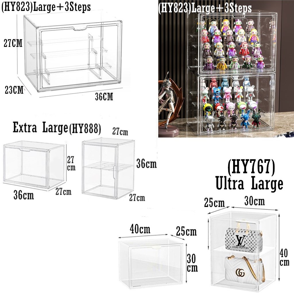 Acrylic Labubu Zimomo Popmart Bag Display Case Figurine Display Box ...