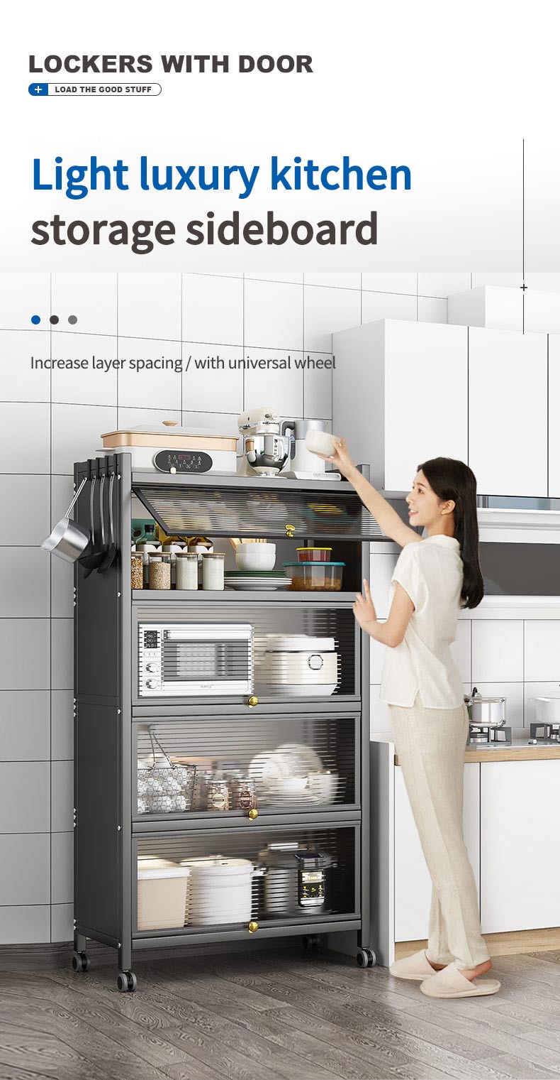 kitchen storage cabinet home locker with door Dust-proof locker ...