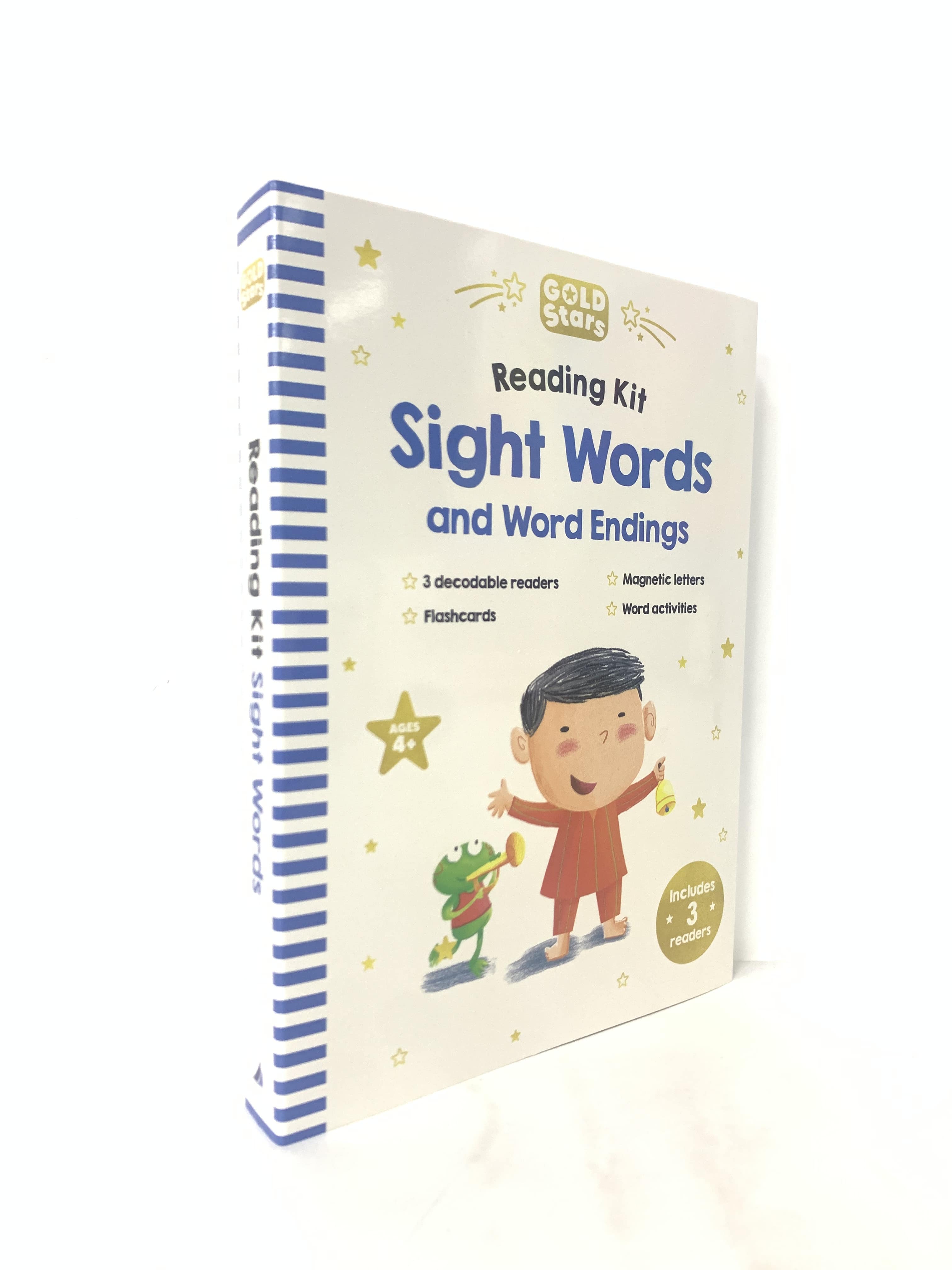 Gold Stars Reading Book & Kit with Sight Words Flashcards & Magnetic ...