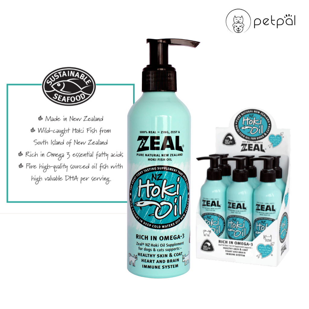 Zeal® Pure Natural New Zealand Hoki Fish Oil Supplement For Dogs And ...