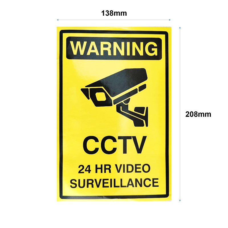 CCTV Warning Signage Signboard Stickers [Order Model: SB-CT01] | Shopee ...