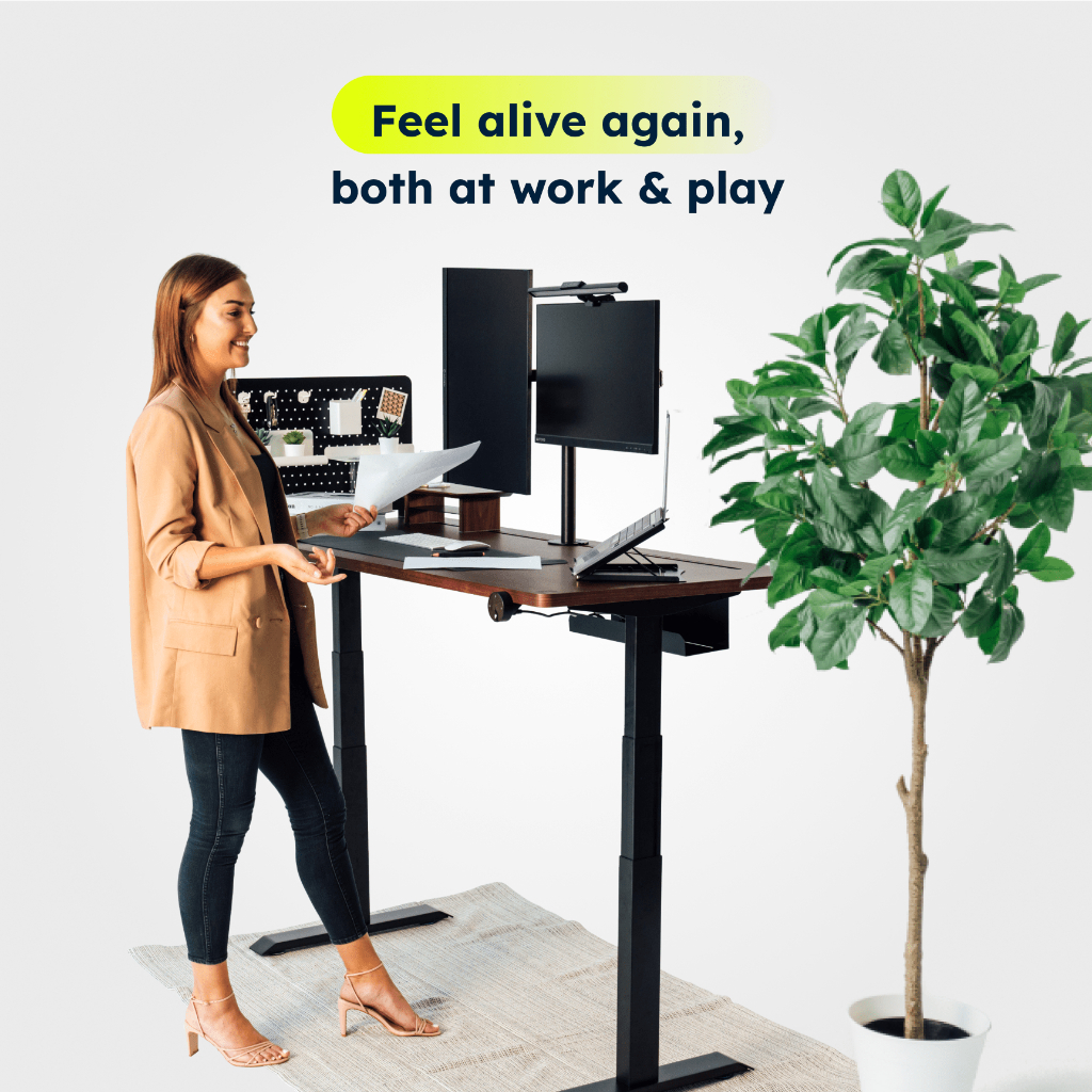 Ergotune EverDesk Max - Ergonomic Adjustable Table I Standing Desk I ...