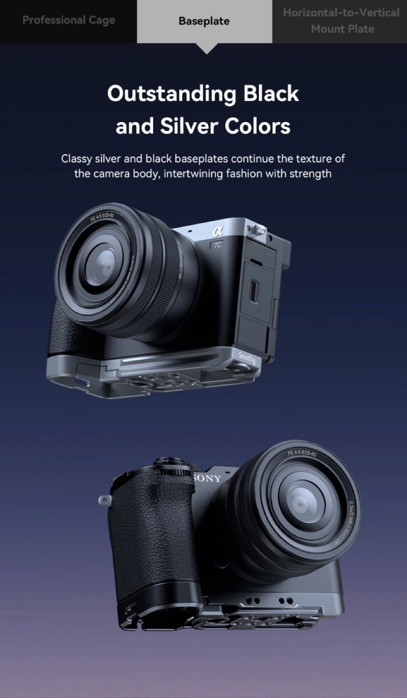 SmallRig Cage Kit for Sony A7CII / A7CR 4422,Cage for A7C ii | Shopee ...