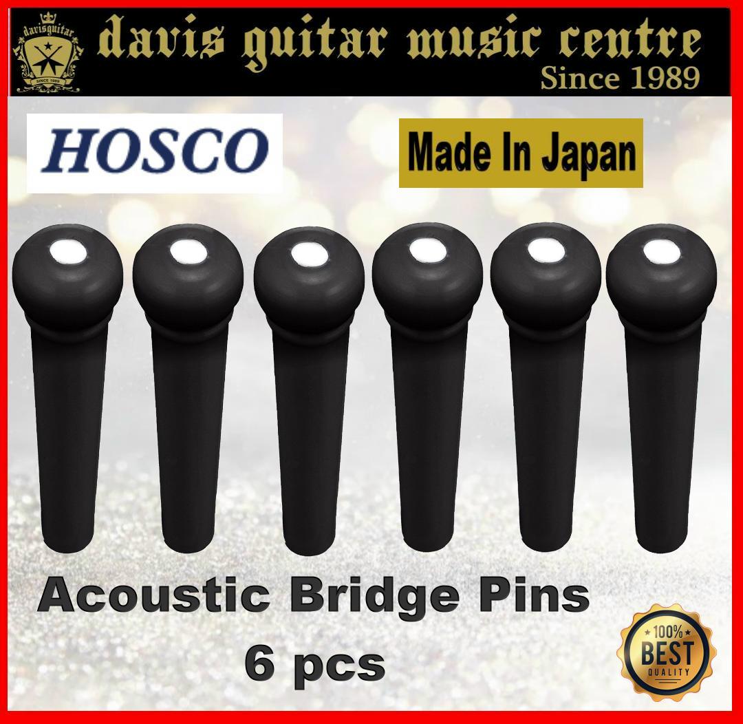 Hosco Part Acoustic Guitar Bridge Pins 6pcs Black Made In Japan | Shopee Singapore