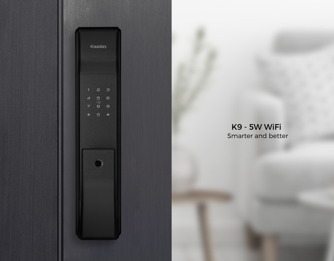 Kaadas K9-5W Digital Door Lock (Wifi-Enabled) + Gate Lock Bundle (Sole Distributor) | Shopee ...
