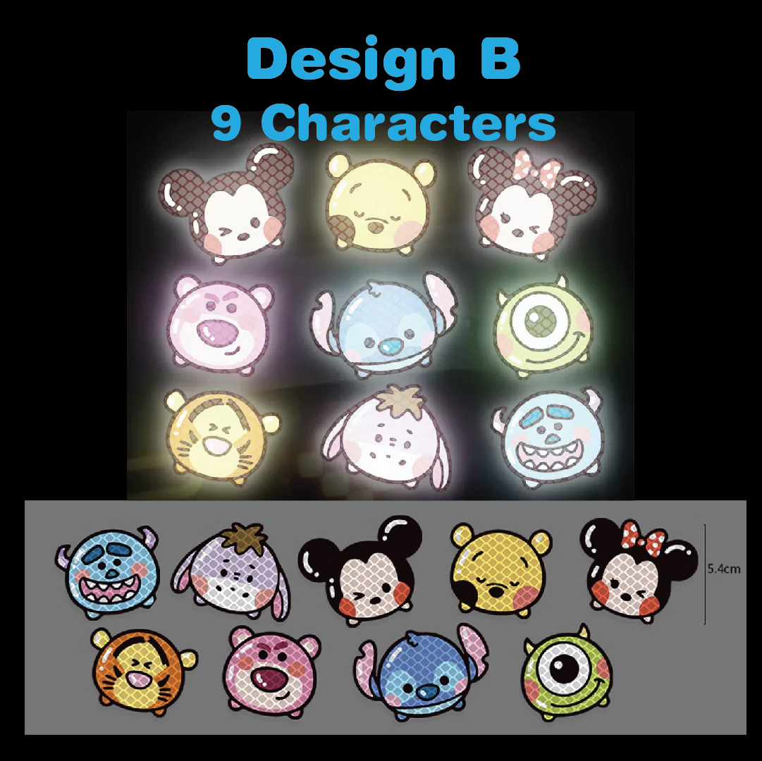 Cute Cartoon Reflective Warning Sticker | Shopee Singapore