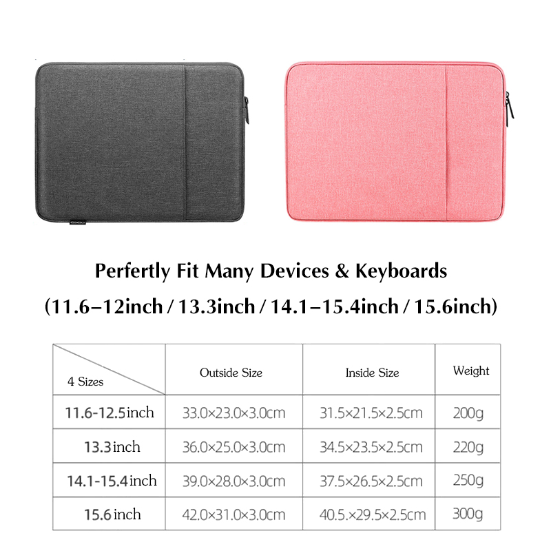 Laptop Sleeve Bag Anti Shock Waterproof Computer Bag Premium Handled ...