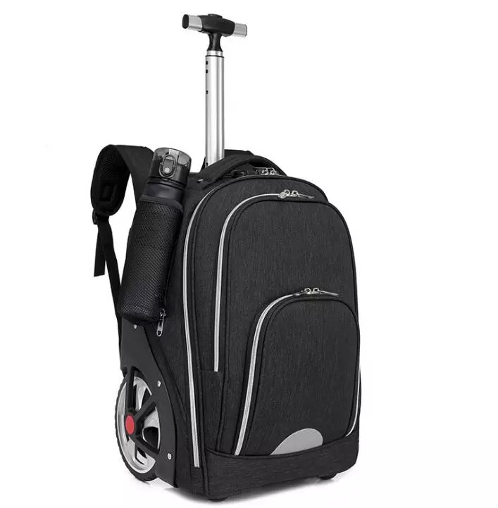 Premium Trolley Laptop Backpack 2 Wheels Cabin Travel Bag Waterproof ...