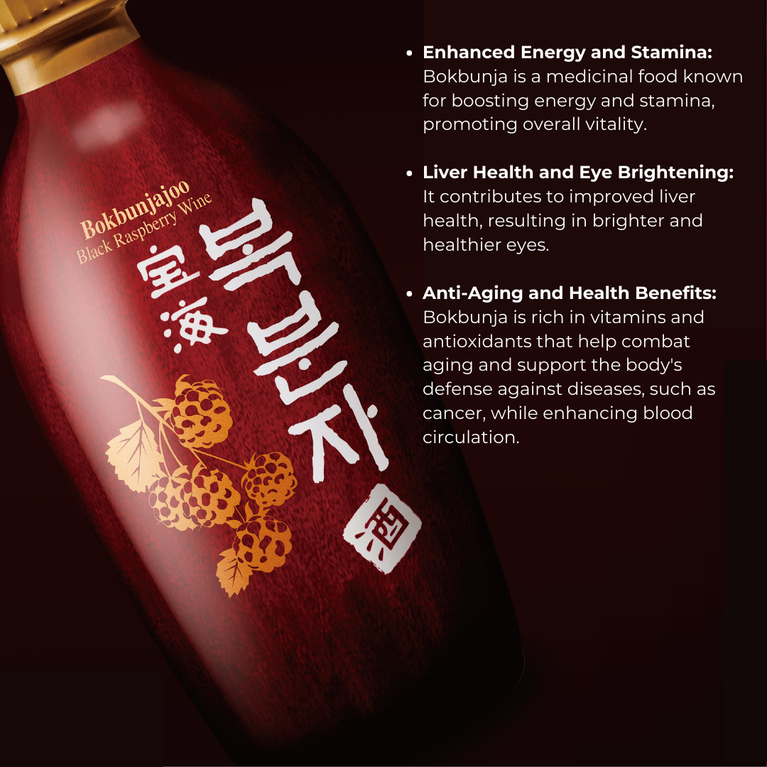 Bohae Bokbunja Raspberry Wine (12 x 375ml) | Korean Red Wine | DIRECT ...
