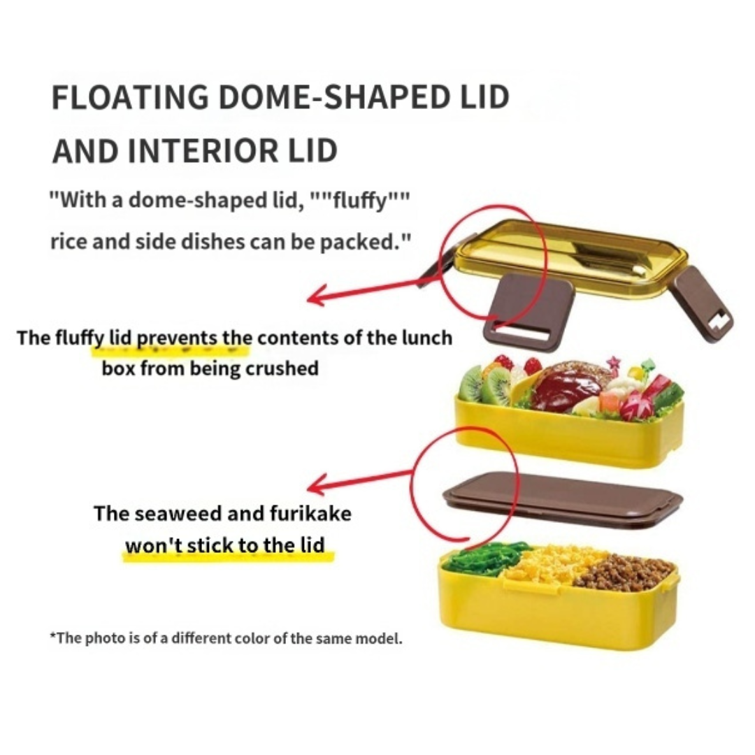 [SKATER] Disney 100th anniversary Antibacterial 2-Tier Leakproof Lunch Box Bento 600ml PFLW4AG ...